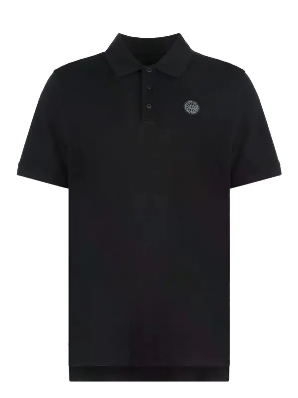 Canada Goose Logo-patch Polo Shirt - Black