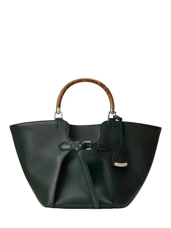 Ralph Lauren Tote Bag With Buckle And Pouch - Green