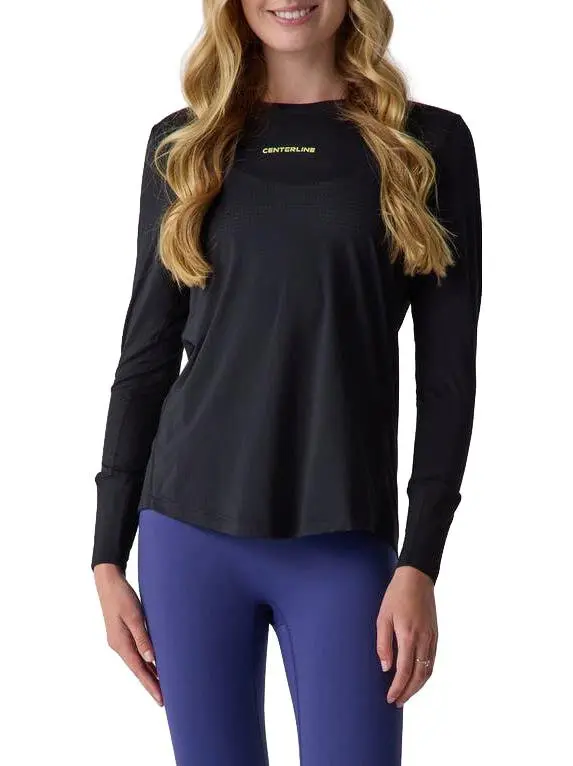 CENTERLINE ATHLETICS Airlite Long Sleeve Top With Griptek Cuffs - Black