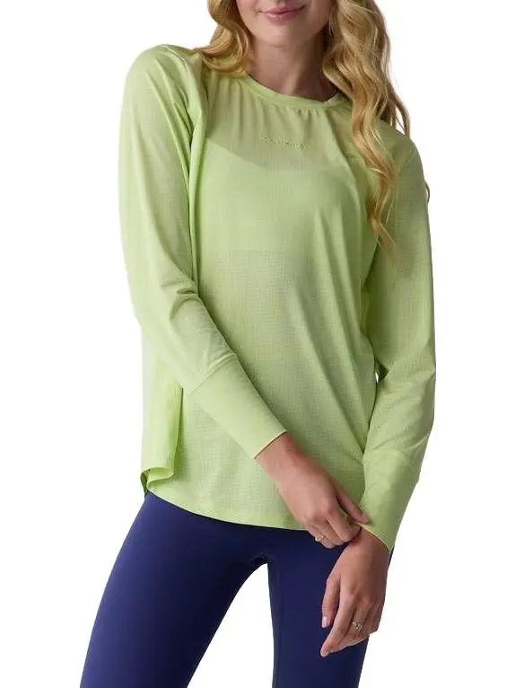 CENTERLINE ATHLETICS Airlite Long Sleeve Top With Griptek Cuffs - Shadow Lime