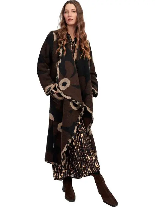 Alembika Jamboree Cozy Draped Coat - Floral