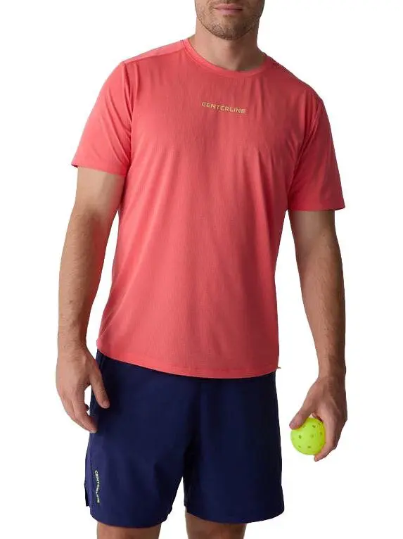 CENTERLINE ATHLETICS Airlite Tee - Sunset Coral