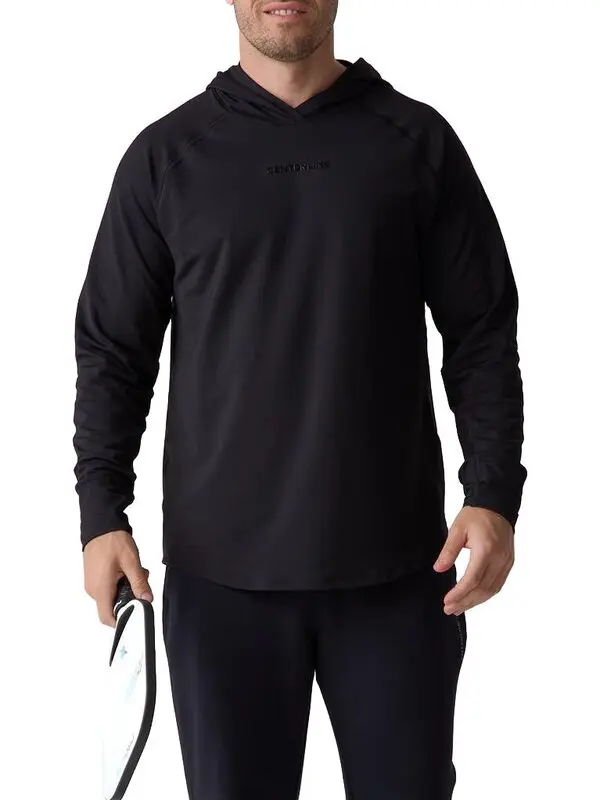 CENTERLINE ATHLETICS Hooded Layering Top - Black