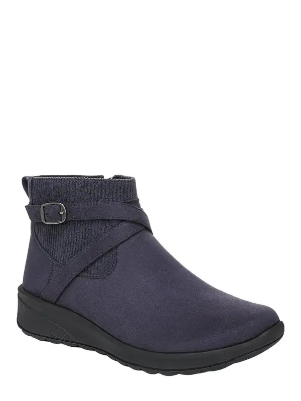 LIFESTRIDE Gates Wedge Bootie - Navy Blazer