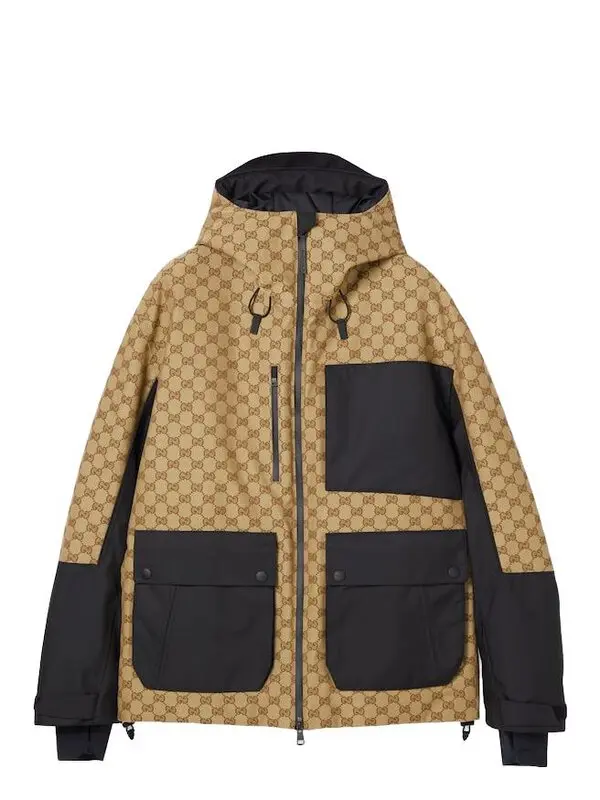 Gucci Gg Technical Fabric Jacquard Jacket - Beige