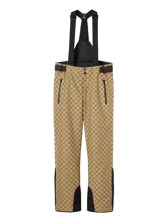 Gucci Gg Technical Fabric Jacquard Pants - Beige