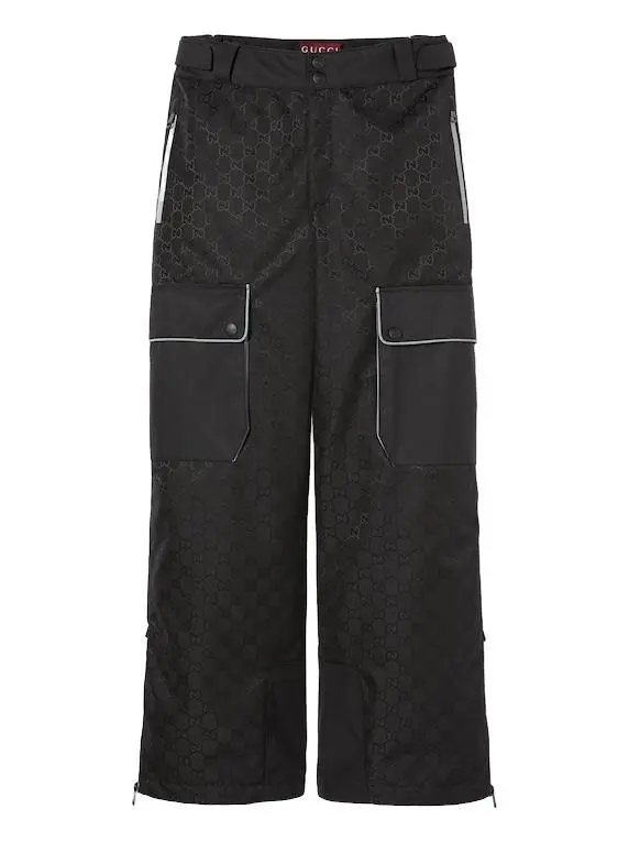 Gucci Gg Technical Fabric Jacquard Pant - Black