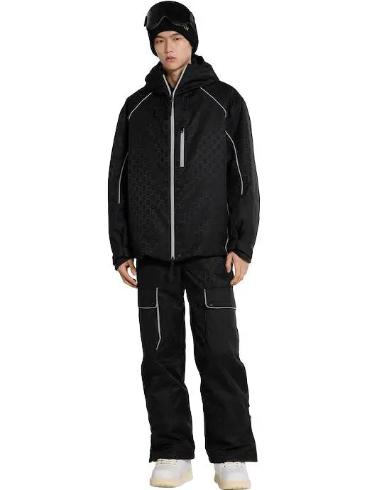 Gucci Gg Technical Fabric Jacquard Jacket - Black