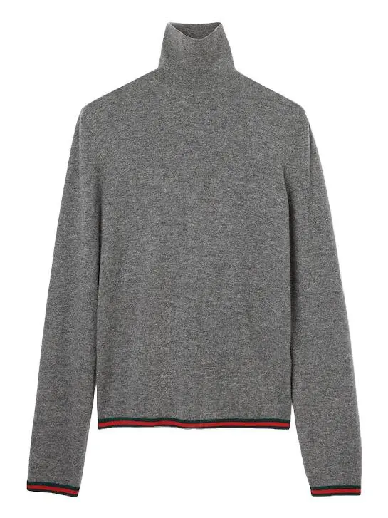 Gucci Cashmere Turtleneck Sweater - Grey