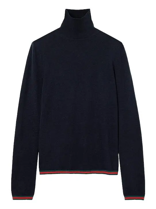 Gucci Fine Soft Cashmere Turtleneck - Blue