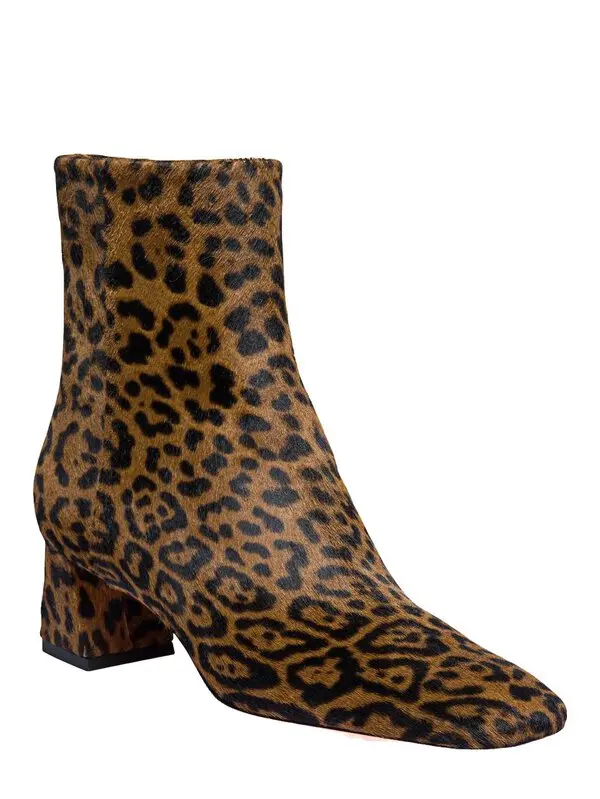 Santoni Animal-print Ankle Boots - Brown
