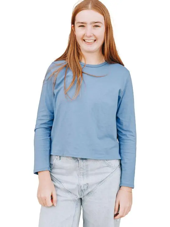 YELLOWBERRY Whisper Long Sleeve Tee - Ocean