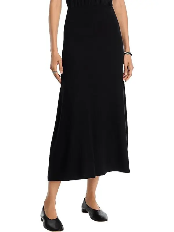 LESET Lauren High-waist Midi Skirt - Black