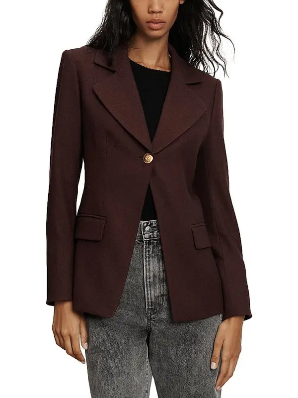 Veronica Beard Kessler Dickey Jacket - Dark Currant Melange