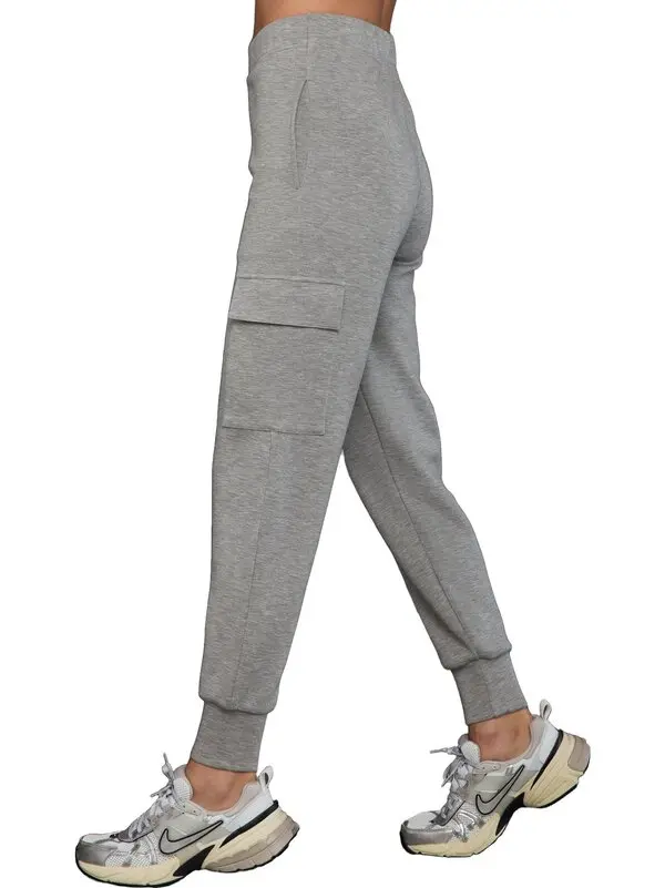 Carbon38 Cargo Jogger In Modal Luxe - Heather Grey