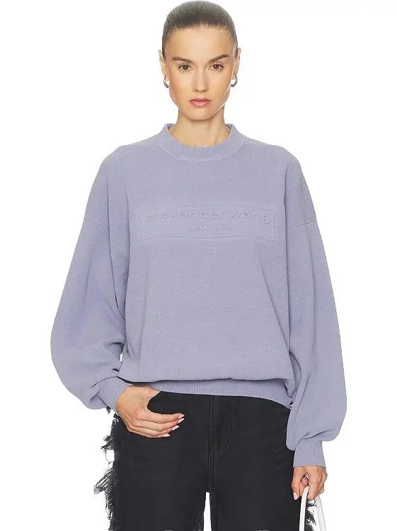 Alexander Wang Crewneck Pullover - Lavender Grey