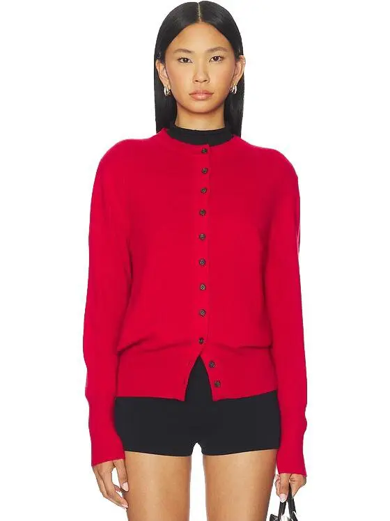 LISA YANG Nellia Cashmere Cardigan - Goji Berry