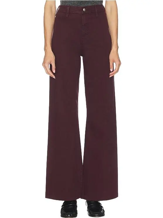 PISTOLA Penny High Rise Wide Leg Jeans - Claret