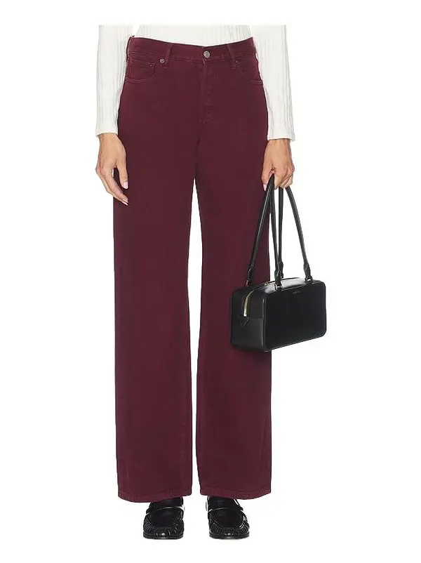 Still Here Everyday Straight Jeans - Burgundy