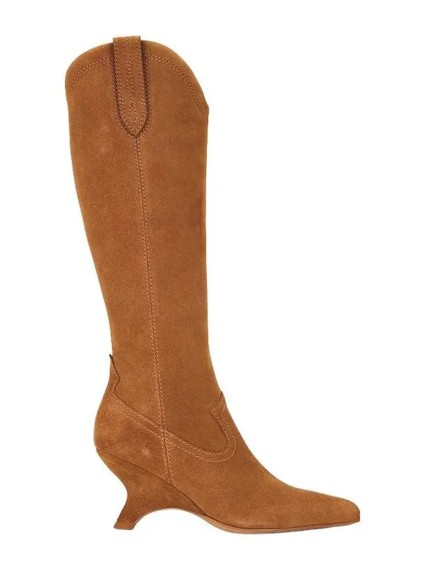 Simkhai Shadow Western Boots - Chestnut