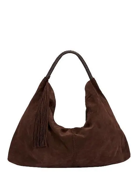 SIEDRES Galia Tote Bag - Dark Brown