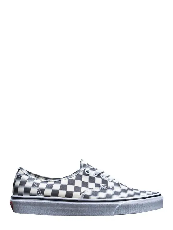 VANS Authentic Blur Checkboard Sneakers - Black/white
