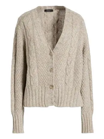 ARAGONA Baby Alpaca And Merino Wool Cardigan - Beige