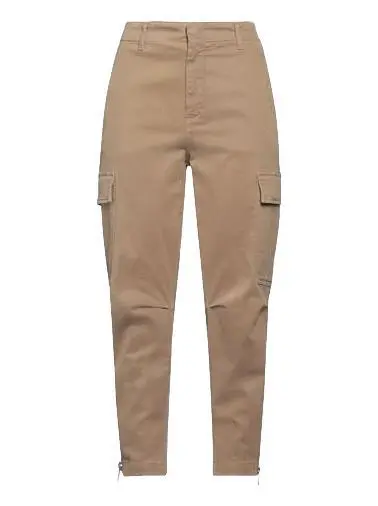 DONDUP Cotton Blend Cargo Pants - Beige