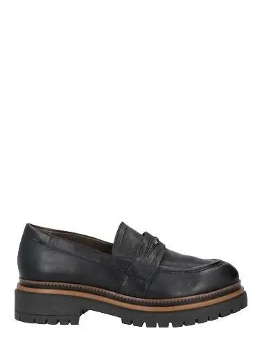 MJUS Leather Chunky Loafers - Black