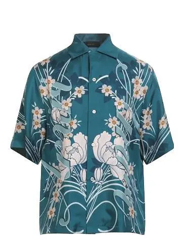 Amiri Shirt Size Silk - Deep Teal