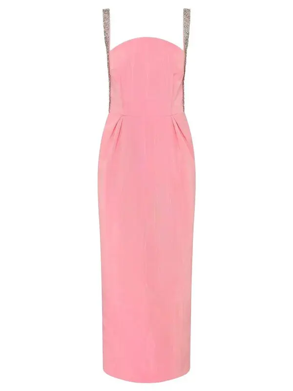 Rebecca Vallance Amaro Embellished Midi Dress - Pink