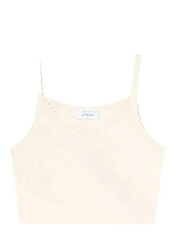 Off-White Monogram Embossed Terry Top - Neutrals