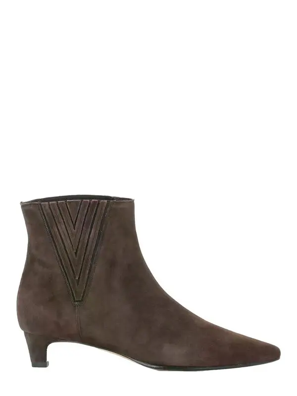 ANTONIO BARBATO MAESTRI VENEZIANI Pointed-toe Suede Ankle Boots - Brown