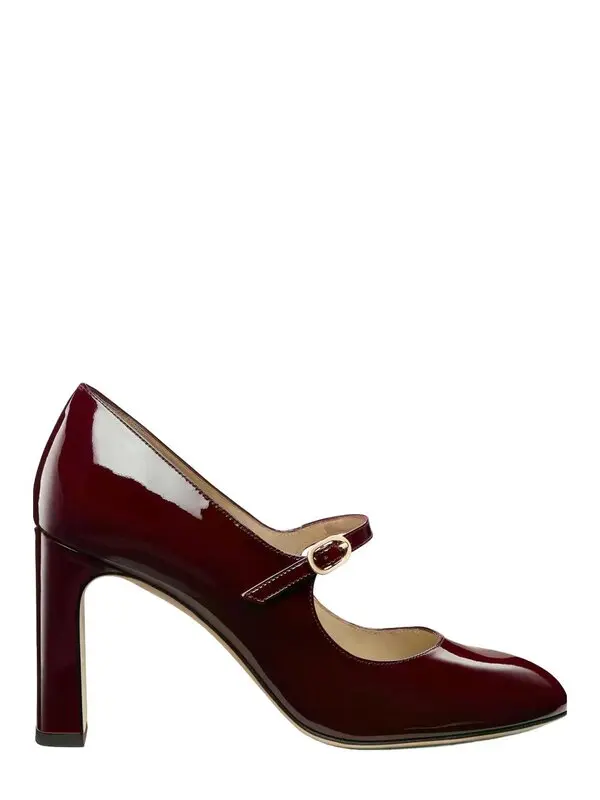 STUART WEITZMAN 85mm Babette Mary Jane Pumps - Red
