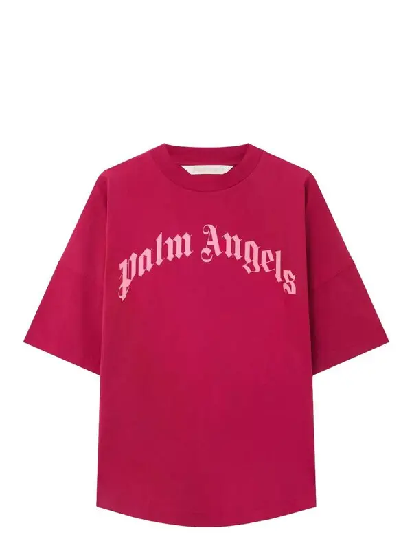 Palm Angels Logo-print T-shirt - Pink