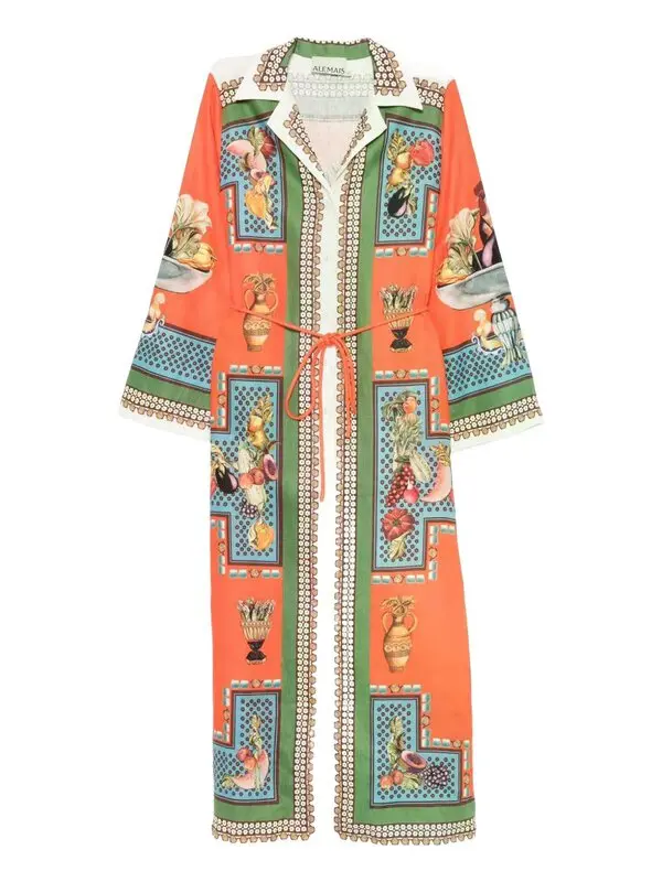 ALEMAIS Rocco Shirt-dress - Orange