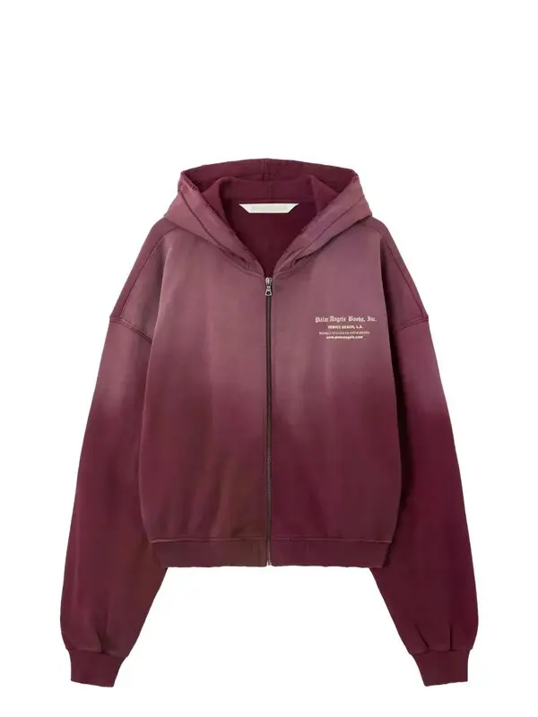 Palm Angels Book Club Zip Hoodie - Red