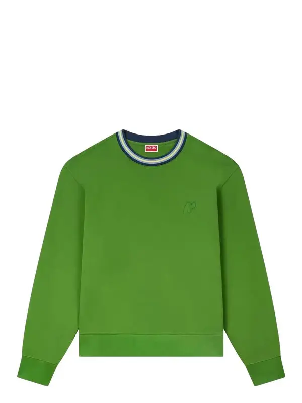 Kenzo Embroidered Trimmed Sweater - Green