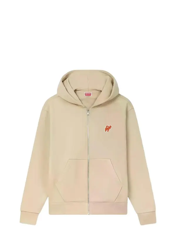 Kenzo Hooded Zip-up - Neutrals