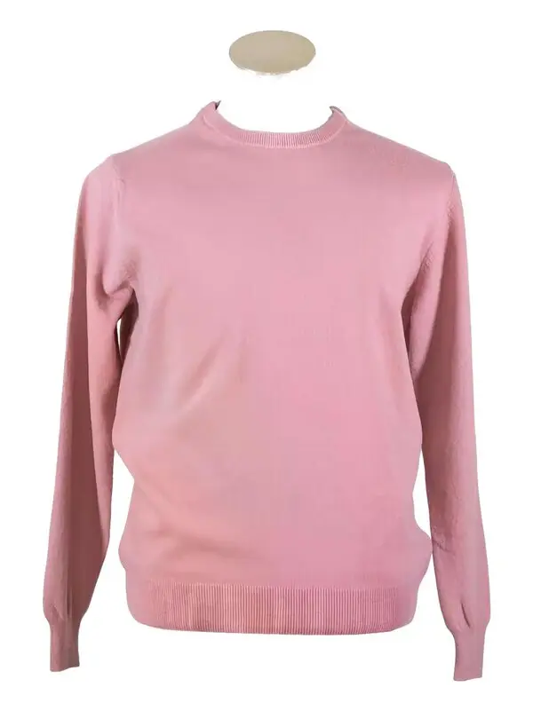 LOJA DAS MEIAS Knitted Crew Neck Sweater - Pink