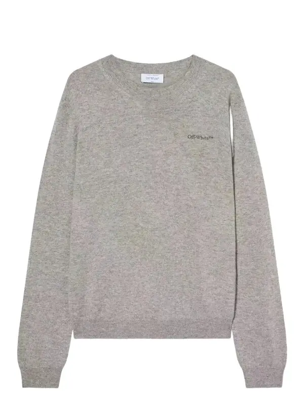 Off-White Crew-neck Sweater - Grey