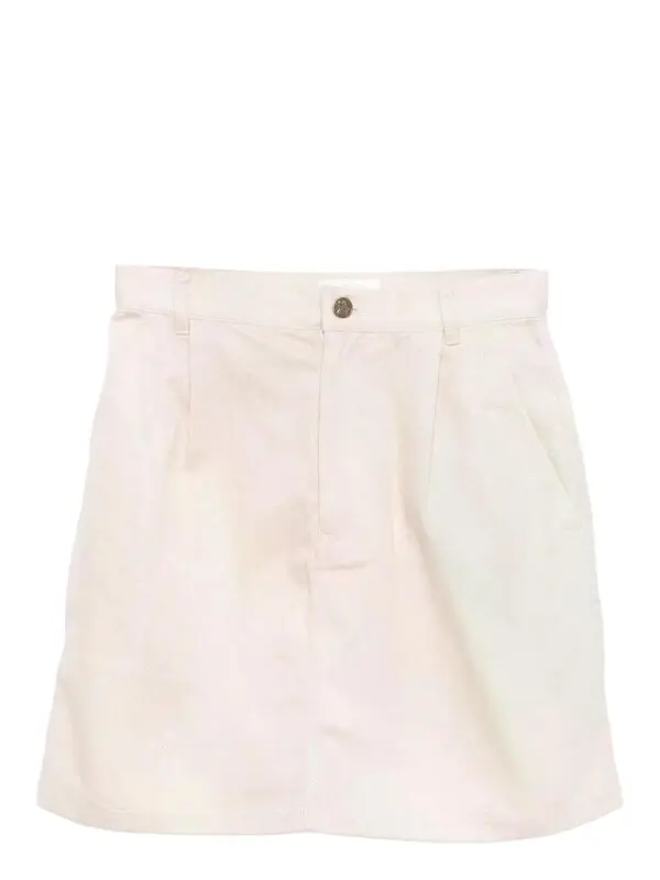 TO B. BY AGNÈS B. Logo-embroidered Mini Skirt - Neutrals