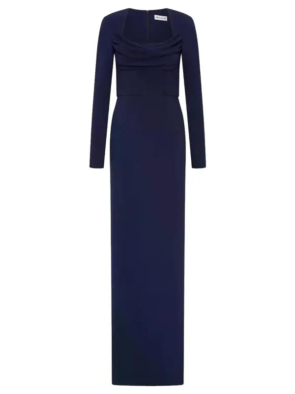 Rebecca Vallance Nemy Long-sleeve Corset Dress - Blue