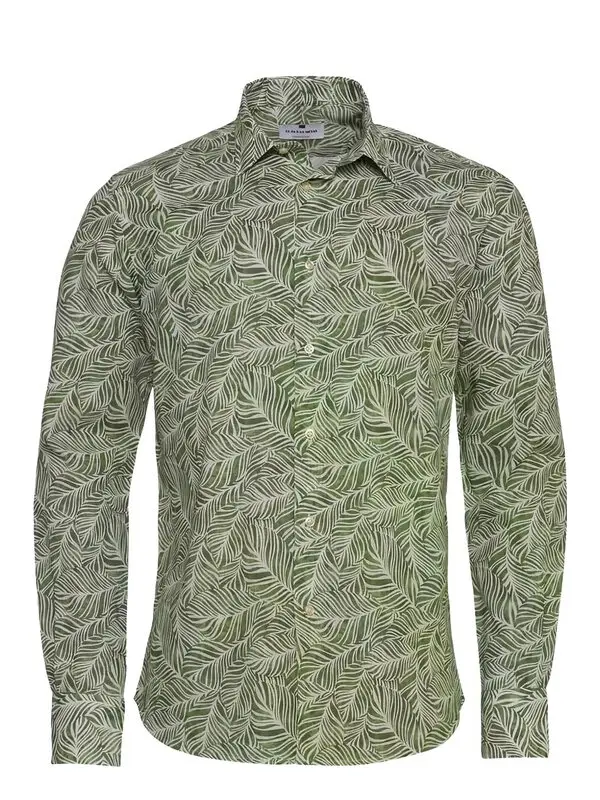 LOJA DAS MEIAS Leaf-print Shirt - Green