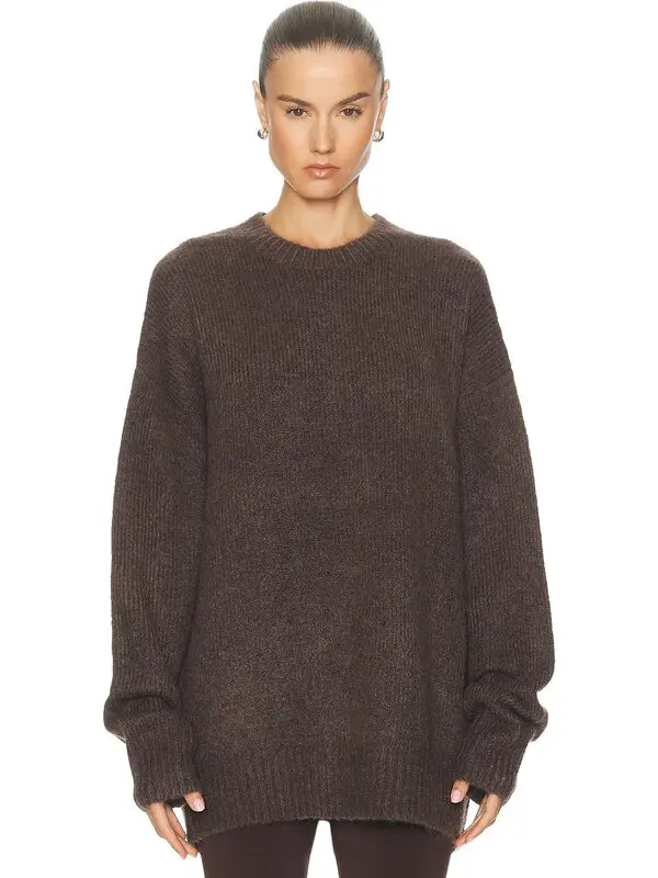 SEROYA May Sweater - Slate Brown