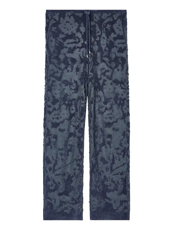 Giorgio Armani Devoré Fabric Trousers - Grey
