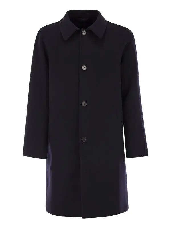 PALTÒ Maurilio Wool Coat - Navy