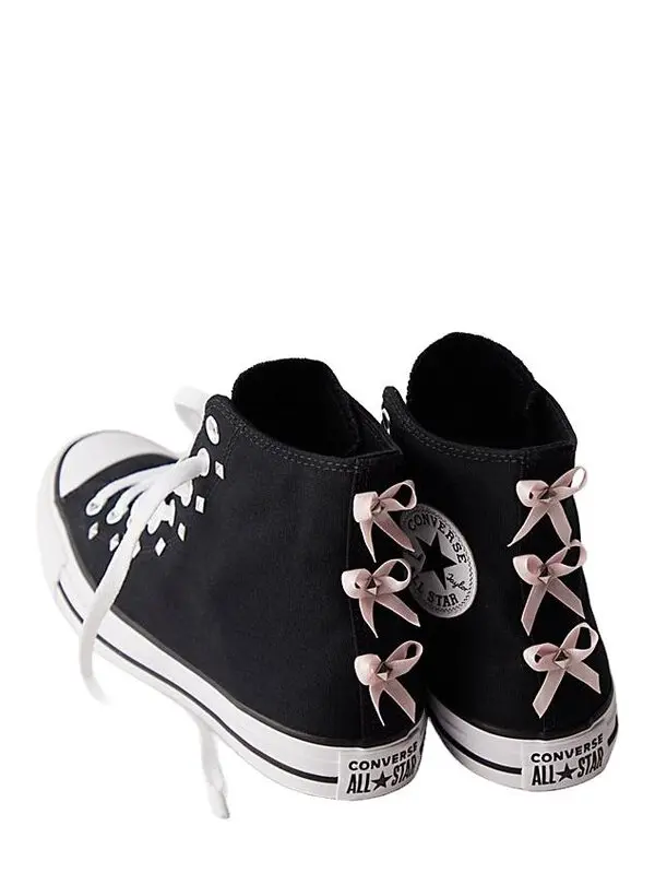 CONVERSE Chuck Taylor All Star Bows & Studs High-top Sneakers - Black/pink Frosting/white