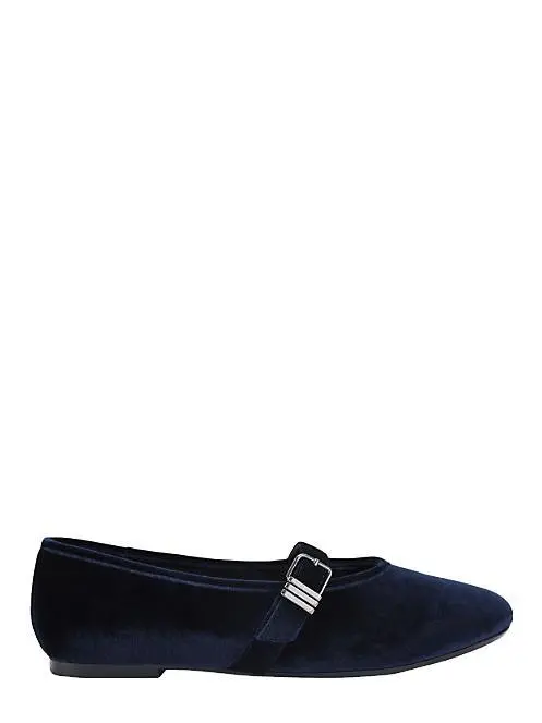 Kurt Geiger Neve Woven Ballet Flats - Navy
