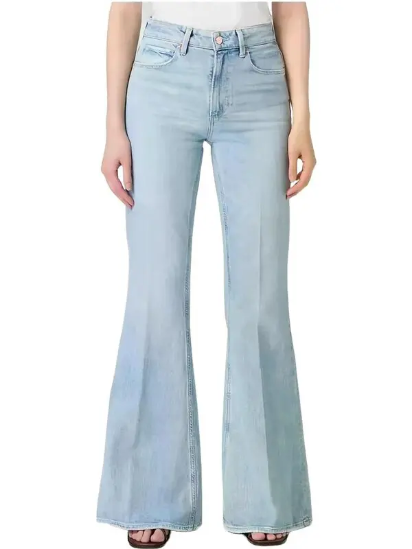 Paige Marlow Cotton-blend Flare Jeans - Blue